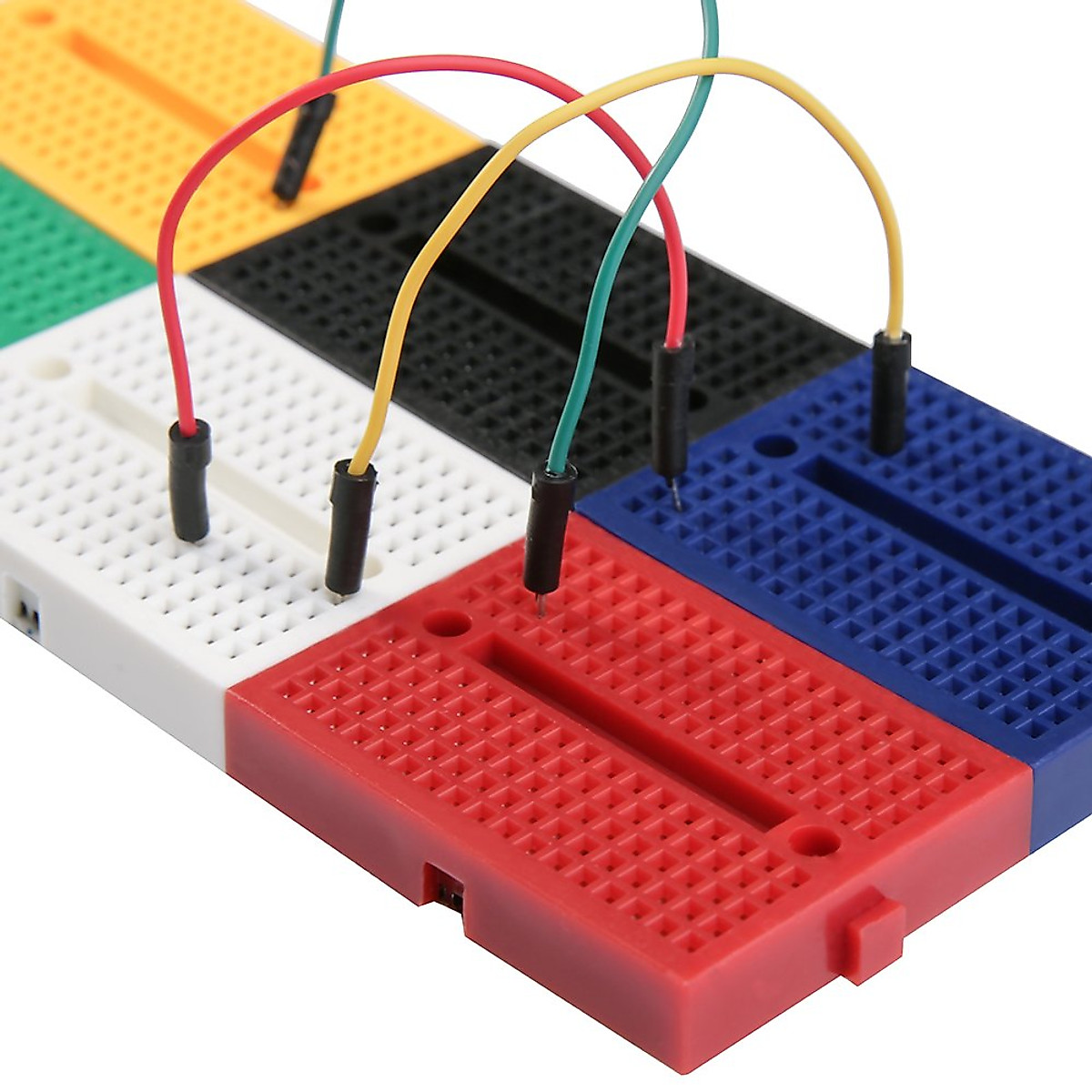 ELEGOO 6PCS 170 tie-Points Mini Breadboard kit for Arduino Proto Shield Distribution Connecting Blocks