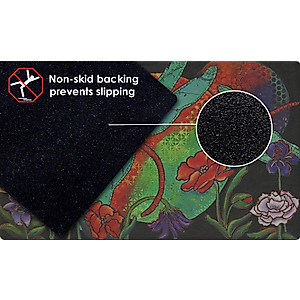 Toland Home Garden 800172 Twilight Flight Summer Door Mat 18x30 Inch Dragonfly Outdoor Doormat for Entryway Indoor Entrance