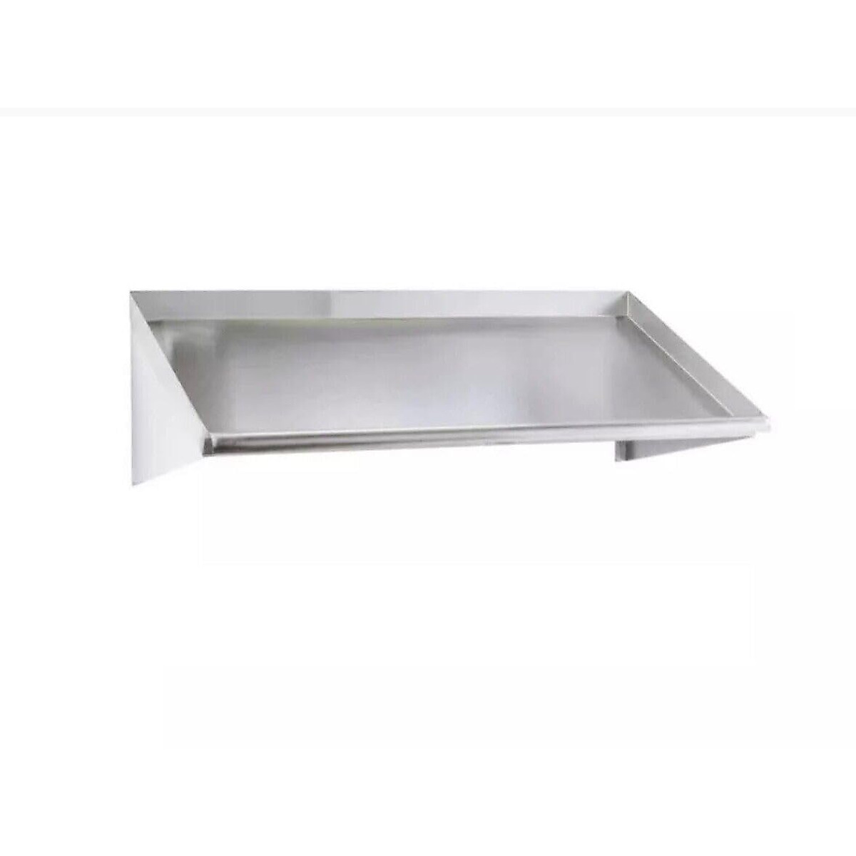 Express KitchQuip 63” Premium Quality Stainless Steel Mounted Slanted Rack Shelf – NSF Certified