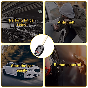 Key Fob Remote Control Replacement Fits for 2005 2006 2007 2008 Honda Pilot Keyless Entry Remote CWTWB1U545 35111-S9V-325, 2 Pcs