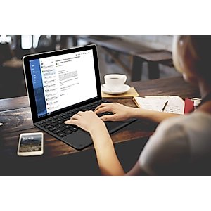 Arteck Microsoft Surface Pro Type Cover, Ultra-Slim Portable Bluetooth Wireless Keyboard with Touchpad Built-in Rechargeable Battery