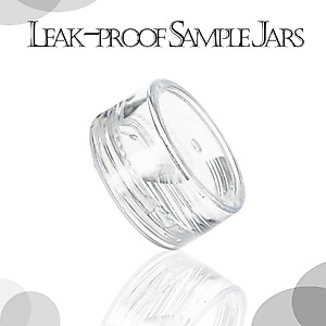 ZEJIA Sample Containers, Tiny Sample Jars with Lids, 5 Gram Cosmetic Containers with lids, Clear Lip Balm Containers (50 Pieces)