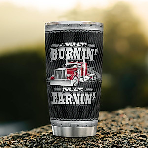 wowcugi Truck Driver Gifts Trucker Tumbler 20oz Stainless Steel Insulated Tumblers Coffee Travel Mug with Lid Truckers Gifts For Men Trucker Dad Gift For Birthday Fathers Day Christmas