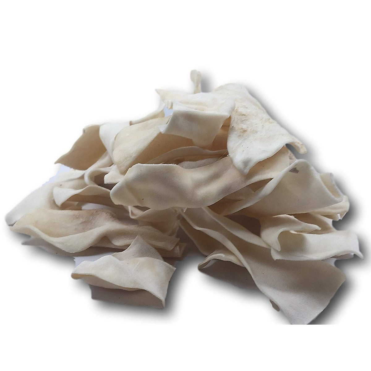 Natural & Roasted Rawhide Chips for Dogs Bulk Rawhide Dog Treats - 1LB & 3LB Bags (1 LB (Pack of 1), Beef)