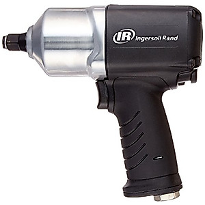 Ingersoll Rand Edge Series EB2125X 1/2" Composite Air Impact Wrench, 690 ft lbs Max Reverse Torque, Lightweight, One Hand Forward/Reverse Switch, Black Silver
