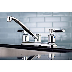 Kingston Brass FB111DKL Kaiser 8" Centerset Kitchen Faucet, Polished Chrome
