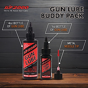 Slip 2000 Gun Lube - Buddy Pack- Penetrating Gun Lubricant Lubricating CLP Gun Cleaner - Combo Pack