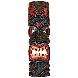 FOREVER BAMBOO Hawaiian Tiki Mask Classic Tahitian 20"