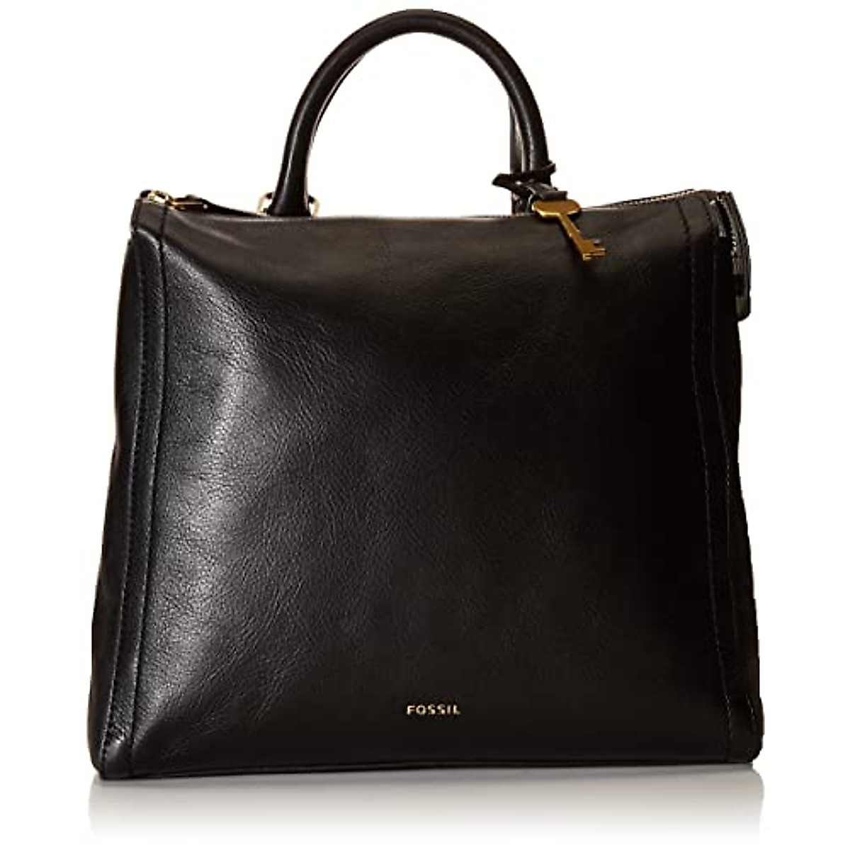 Fossil Women's Parker Eco Leather Convertible Large Backpack Purse Handbag, Black (Model: ZB1515001)