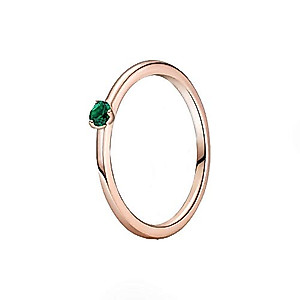 PANDORA Green Solitaire Ring