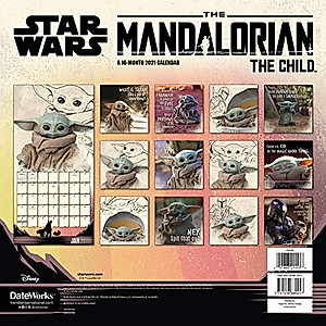 Star Wars Mandalorian the Child 2021 Calendar
