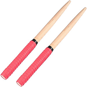 SUPVOX 1 Pair 35x2cm Drumstick Taiko Drum Drumstick Master Drum Sticks for Drum (Red)