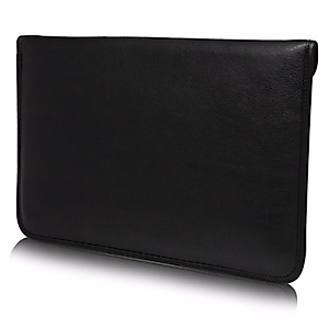 BoxWave Case for Lenovo Thinkpad X1 Yoga (3rd Gen) (Case Elite Leather Messenger Pouch, Synthetic Leather Cover Case Envelope Design for Lenovo Thinkpad X1 Yoga (3rd Gen) - Jet Black