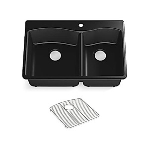 Kohler 28002-1-CM1 K-28002-1-CM1 Kennon Kitchen Sink, 33 in, Matte Black