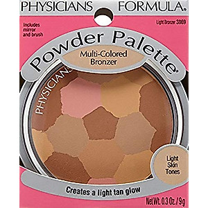 Physicians Formula Powder Palette Multi-Colored Bronzer Light Bronzer, Dermatologist Tested, Clinicially Tested