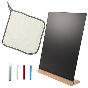 Operitacx Chalk Board Sign Board 1 Set Signature Card Tabletop Chalkboard Stand Tabletop Blackboard Pantry Labels Wedding Table Decor Mini Chalkboard Signs Erasable Small Desktop Acrylic