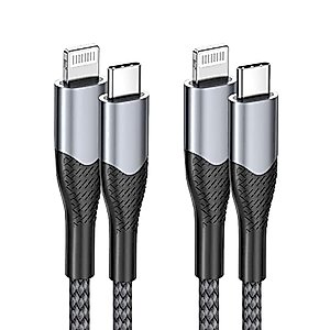 XUDUO USB C to Lightning Cable 6ft 2Pack,Fast USB C iPhone Charger Cable MFi Certified Power Type C iPhone Charging Cord for iPhone 13 Pro Max/13 Pro/13/12 Pro Max/12/11 Airpods