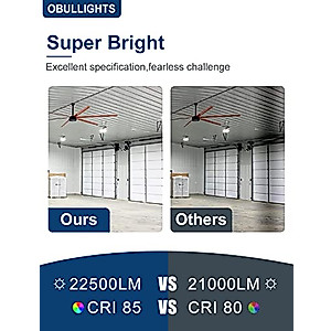 Super Bright UFO LED High Bay Light 150W 22500lm 5000K, 30% Brighter than normal LED, Alternative to 600W MH/HPS for Shop Garage Barn Warehouse Factory Gym, 100-277V, UL US Plug 5’ Cable, IP65