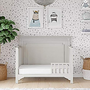 Safety 1st Polypropylene Vinyl Cover Heavenly Dreams Deluxe Dual 2-in-1 Baby Crib and Toddler Mattress, Waterproof and Stain Resistant Cover,Firm, White