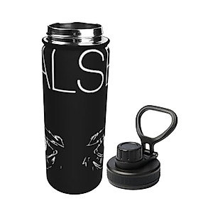 HIKTIEK Halseys Stainless Steel Insulated Tumbler Sports Water Bottle Hot and Cold Travel Cup 18oz