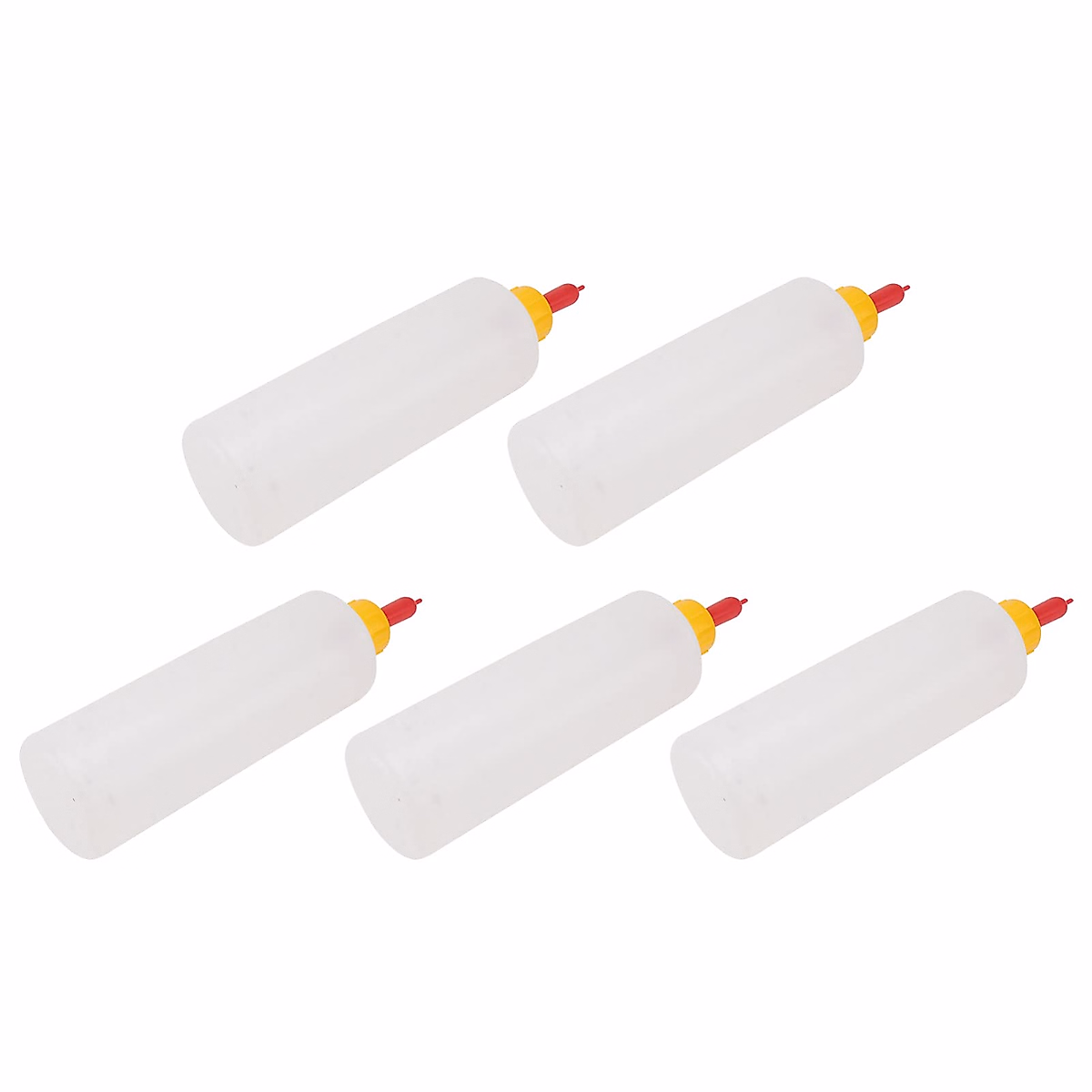 Yardwe 5 Sets Calf Lamb Milk Feeder 400ml Sheep Goat Cattle Bottle Livestock Feeding Bottle Bucket Pot Rearing Drinker Feeding Supplies