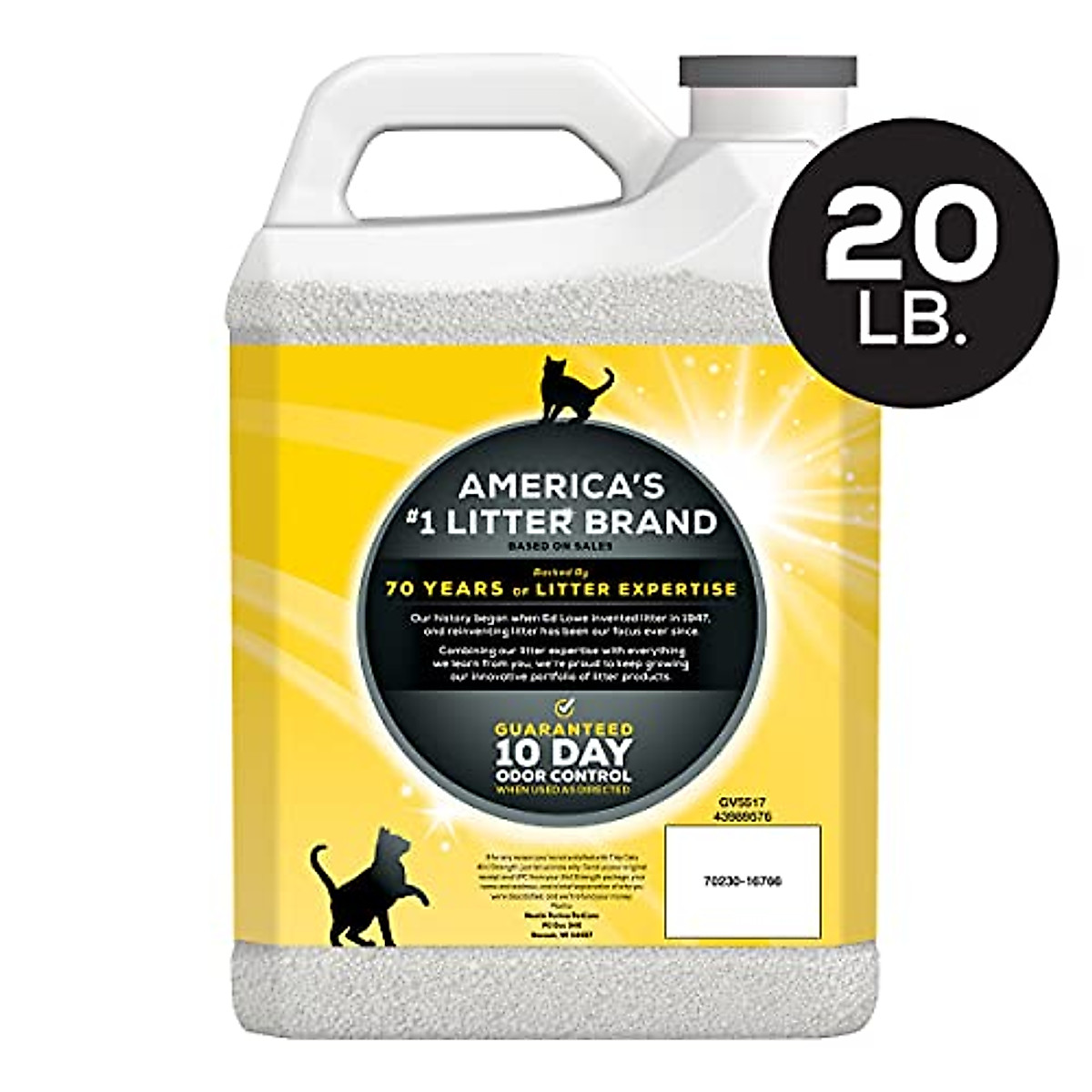 Purina Tidy Cats Clumping Cat Litter, 4-in-1 Strength Multi Cat Litter - (2) 20 lb. Jugs