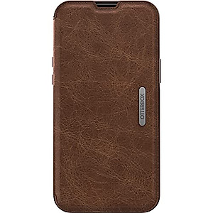 OtterBox STRADA FOLIO SERIES Case for iPhone 13 Pro Max & iPhone 12 Pro Max - Retail Packaging - ESPRESSO