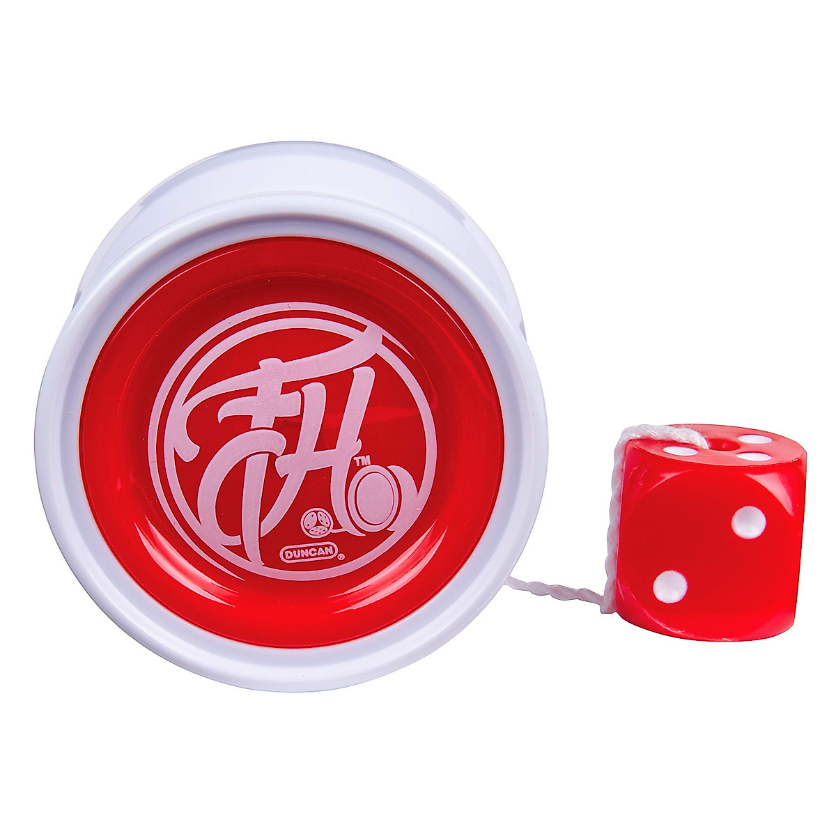 Duncan Toys Freehand Yo-Yo, String Trick Yo-Yo with Counterweight, Ball Bearing Axle and Aluminum Body, White w/ Red Cap