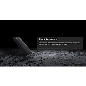 Timetec 2TB Portable External SSD USB3.2 Gen2 Type C Up to 550MB/s Ultra-Light Aluminum Mini External Solid State Drive with USB C to A Cable/USB A to C Adapter for Desktops/Laptop/Mac/Mobile - Black
