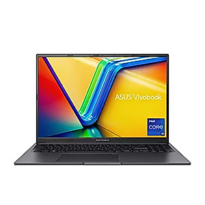ASUS Vivobook 16X OLED Laptop, 16” 3.2K 120Hz Display, Intel Core i9-13900H CPU, NVIDIA Geforce RTX 4060 GPU, 32GB RAM, 1TB SSD, Windows 11 Home, Indie Black, K3605VU-ES94