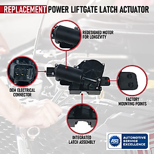Power Liftgate Latch Lock Actuator - Replaces 13501872, 13581405, 931107 - Compatible with Chevy, GMC and Other GM Vehicles - Enclave, Escalade, SRX, Equinox, Suburban, Tahoe, Traverse, Acadia, Yukon