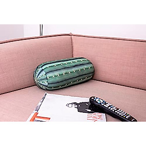 Kikkerland Cactus Plant Soft Plush Pillow Headrest for Home, Office, Travel