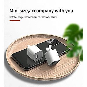 USB Wall Charger,Small iPhone Charger Box,Travel Plug Cube 5W Power Adapter for iPhone SE 2020/12 Pro Max/11 Pro Max/XR/X/8 Plus/7/6S/6S/6/5,Samsung Galaxy S7/S6/S5 Edge,LG,HTC,Huawei,Moto,Kindle