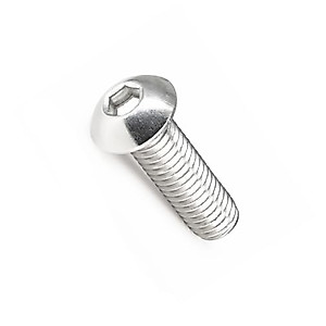 1/4-20 x 4 Inch Button Head Socket Cap Screws (10 pc) 18-8 Stainless Steel Bolts