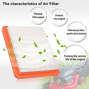 AWSZH 17211-Z8B-901 17211-zl8-023 Air Filter fit for Honda gc135 gcv135 gc160 gcv160 gc190 gcv190 gx100 and gxv57 Engines Lawn Mower Air Cleaner 491588 399959 F220 tillers, Bomag BT60(Pack of 2)