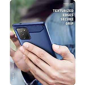 Clayco Xenon Series Designed for Samsung Galaxy Note 20 Case, [Built-in Screen Protector] Full-Body Rugged Cover Compatible with Fingerprint ID, 6.7 inch 2020 Release (Blue)