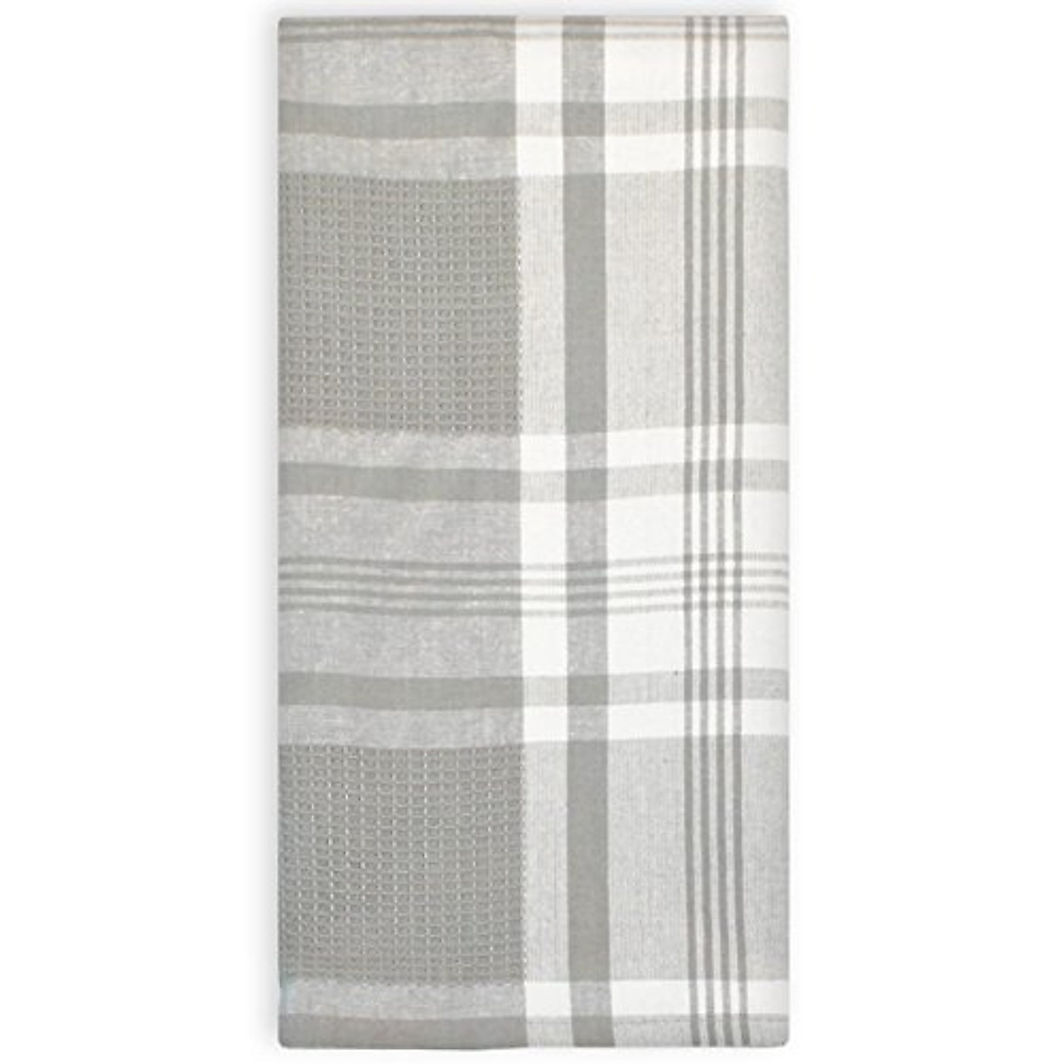 DII Everyday Collection Foodie Kitchen Set, Dishtowel & Dishcloth, Light Gray, 5 Piece