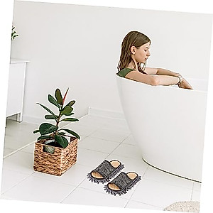 Healeved 1 Pair Slippers Sweeping Slippers Indoor Slippers for Women Lazy Mop Slippers Mop for Wood Floors Floor Cleaning Slippers Floor Cleaner Mop Home Use Slippers Home Summer Slippers