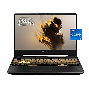 ASUS 2021 TUF Gaming Laptop, 15.6” 144Hz FHD IPS Display, 11th Gen Intel Core i7-11800H (up to 4.60Ghz), GeForce RTX 3050, 32GB DDR4 RAM, 2TB PCIe NVMe SSD, Backlit KB, Windows 10