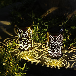 YUEFA New Upgrade Solar Lanterns Outdoor Waterproof, Hanging Solar Garden Lights lantrens,for DIY Garden Patio Holiday and Outdoor Large Lawn Decoration