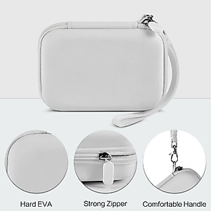 Againmore Case Compatible with Canon Ivy 2 Mini Photo Printer/for KODAK Step/for Ivy CLIQ+2 CLIQ 2, Mobile Wireless Bluetooth Instant Camera Printer Cover fits Photo Paper & Cable(Case Only)-White
