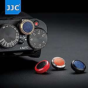 JJC Compatible Soft Shutter Release Button Cap for Fuji Fujifilm X-T30 II XT30 X-T3 XT3 X100F X-Pro2 X-Pro1 X-T2 X-E3 X-E2S X-T20 X-T10 X100T X100S for Sony RX10 IV III II, RX1RII RX1R RX1 / GR Black