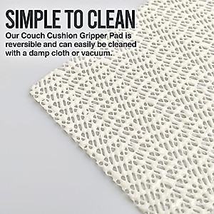 Nevlers 2-Pack 22" x 72" Couch Cushion Grip for Couch | PVC Under Couch Cushion Support Helps Stop Couch Cushions from Sliding | Multi-Purpose Anti-Slip Sofa Cushion | Customizable Non Slip Couch Pads