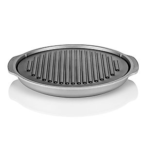 TECHEF - TRUE GRILL PAN - Stovetop Nonstick Indoor/Outdoor Smokeless BBQ Grill Set, including a Grill Plate and Alumium Drip Tray