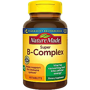 Nature Made Super B Complex Tablets, 140 Count (Pack of 3)