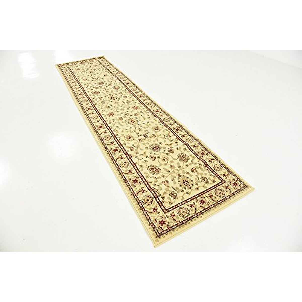 Unique Loom Voyage Collection Traditional Oriental Classic Intricate Design Area Rug (2' 7 x 10' 0 Runner, Ivory/Gold)