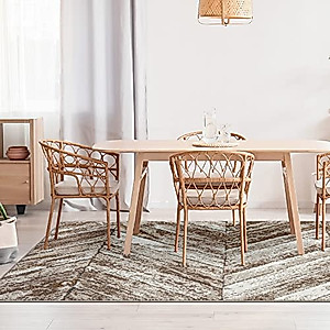 Persian Rugs Moroccan Trellis Beige 8x10 Area Rug, Non-Shedding Carpet