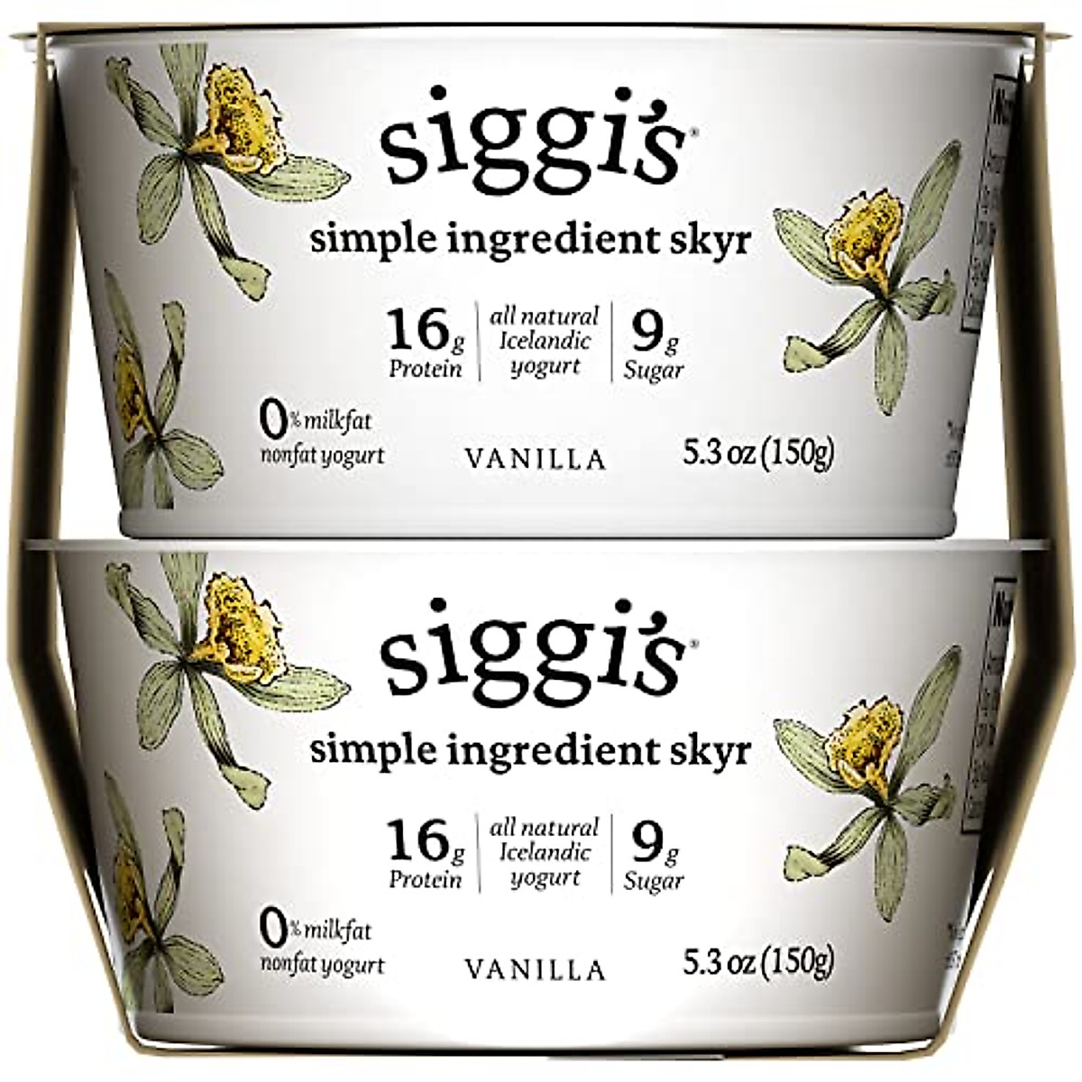 Siggi's Vanilla Non Fat Yogurt 4 Pack, 21.2 OZ