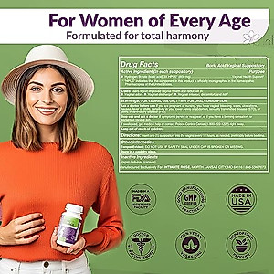 Intimate Rose Boric Acid Suppositories - Manages Odor - Promote pH Balance for Women Vaginal Health - 30-Count Medical Grade Boric Acid (600mg) + 7 Applicators
