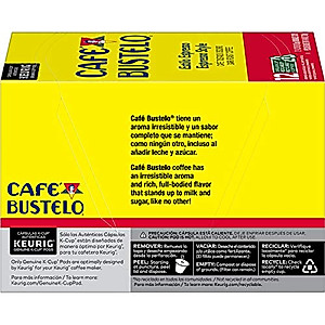 Café Bustelo Espresso Style Dark Roast Coffee, 12 Keurig K-Cup Pods
